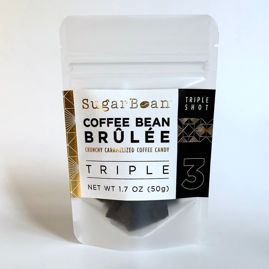 Coffee Bean Brûlée Candy - Triple Shot | SugarBean Candy
